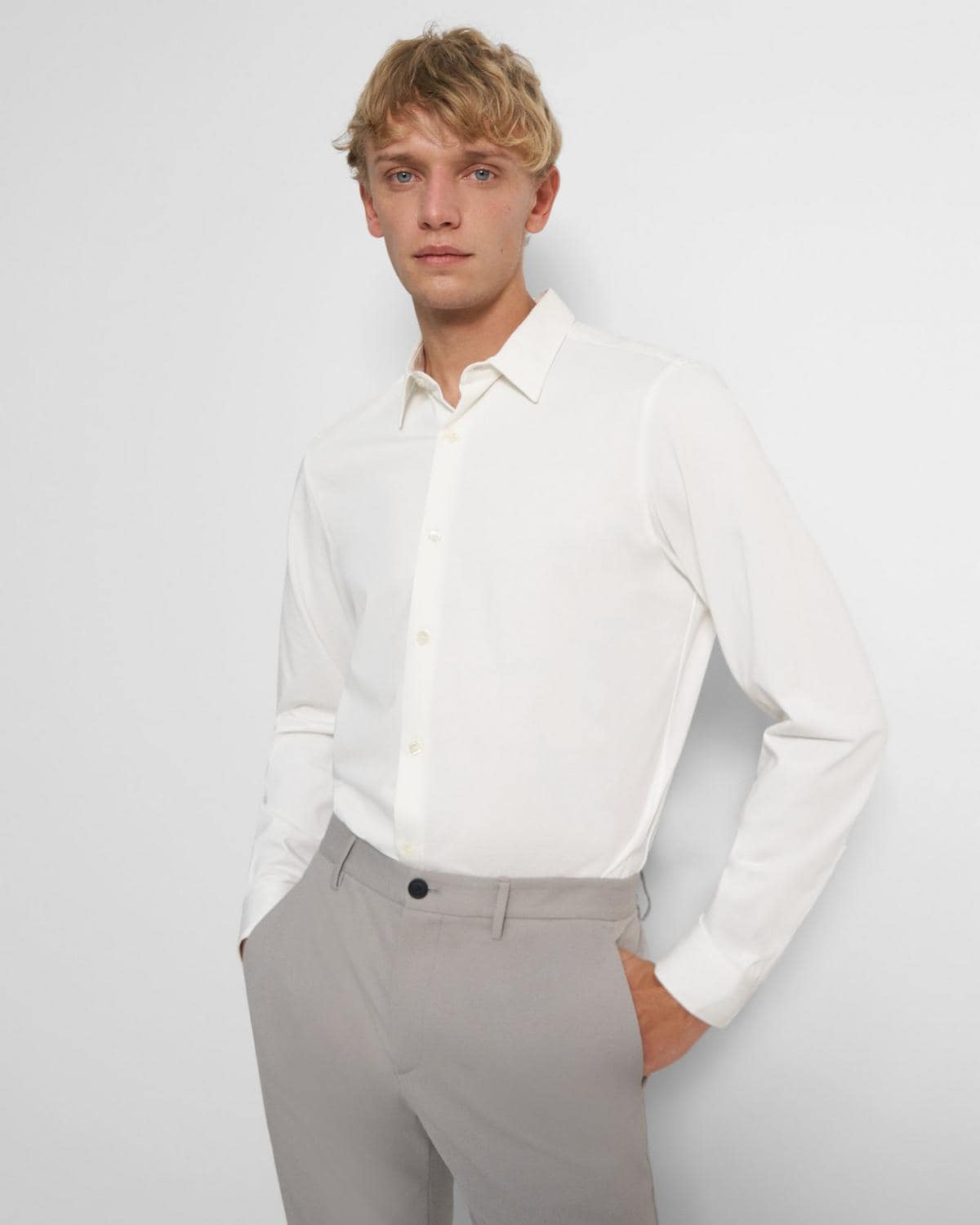 Sylvain Shirt in Structure Knit